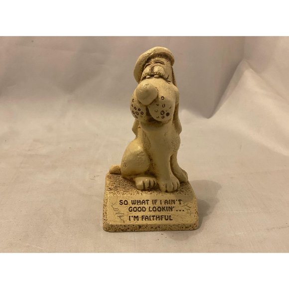 Russ Berrie | Art | 97s Faithful Hound Dog Statue | Poshmark
